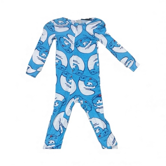 The Smurfs | One Pieces | Smurfs Themed Kids Zippy Bamboo Pajamas In ...